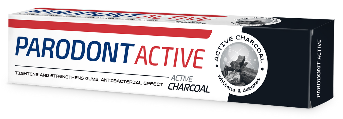 PARODONT ACTIVE Toothpaste Active charcoal 75 ml/3pack – Ellbabeauty.com